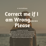 Correct Me If I Am Wrong – Please! – Rooted, Built, Established